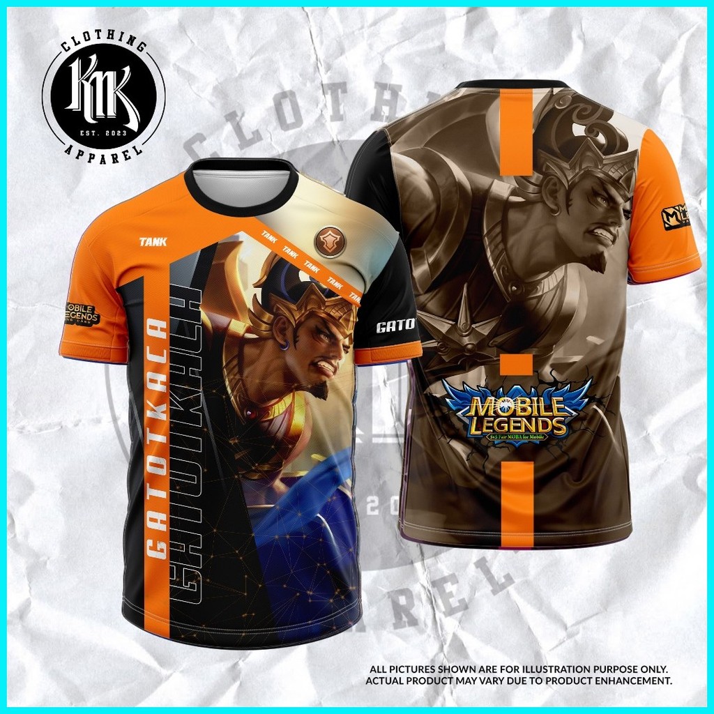 (TANK) Summer Round Neck Outfit Full Sublimation Mobile legends 3D ...