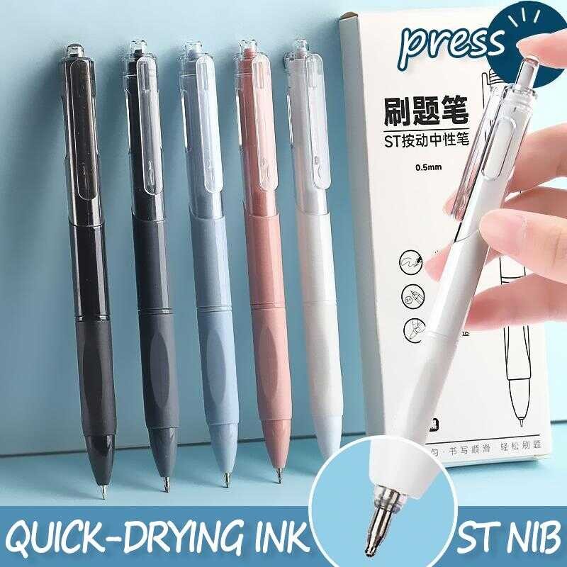 20Pcs Ballpen Gel Pen 0.5Mm Press Sign Pen Student Writing Stationery ...