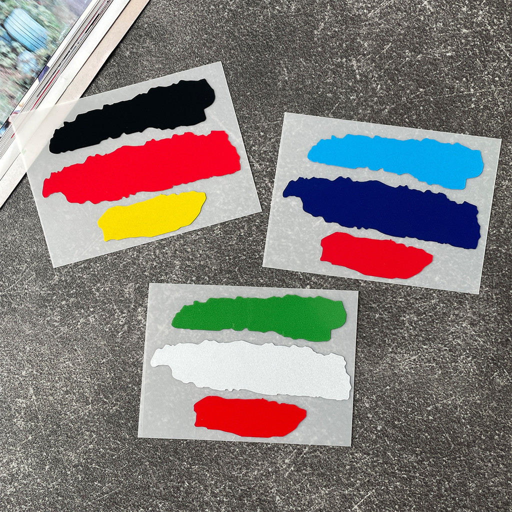 Modified Flag Symbol Logo Vinyl Glossy Car Accessories Sticker Vehicle ...