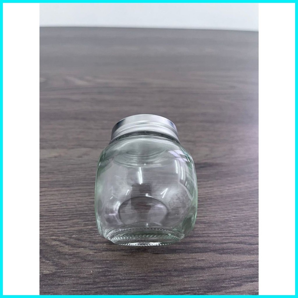24Pcs 100ML Sliding Jar Stainless steel Cover and Glass Body Size 5CM ...