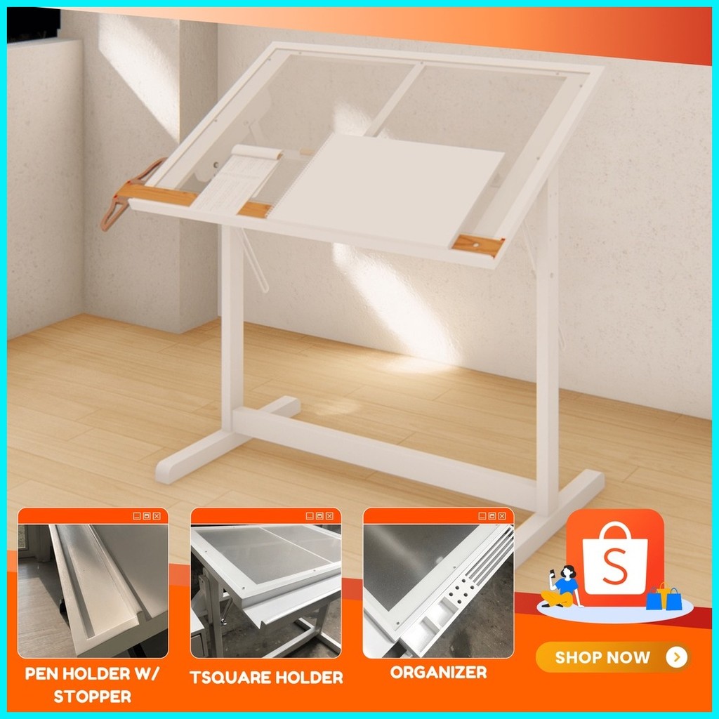 ON HAND! DIMPA ACRYLIC & WOOD DRAFTING/DRAWING TABLE FOR ARCHITECTURE ...