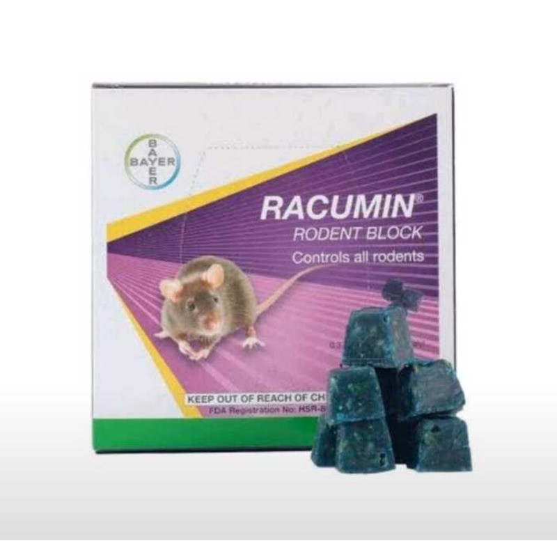 RATS RACUMIN RODENT BLOCK CONTROLS ALL Rodents, Rats, MICE 50G, 100G ...