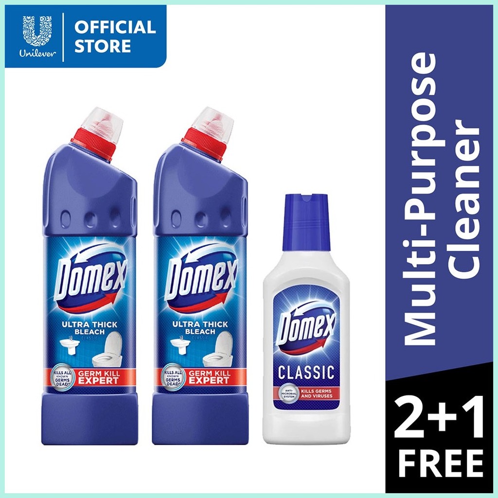 Buy 2x Domex Ultra Thick Bleach Classic 500ml Bottle Get FREE Domex MP ...