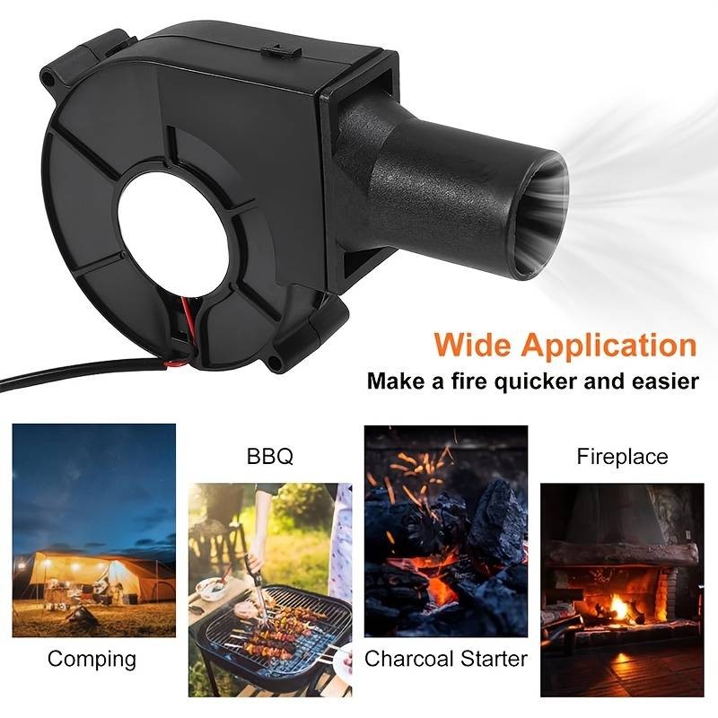 2.94A High speed Portable Turbo Blower BBQ heater air blower for kalan ...