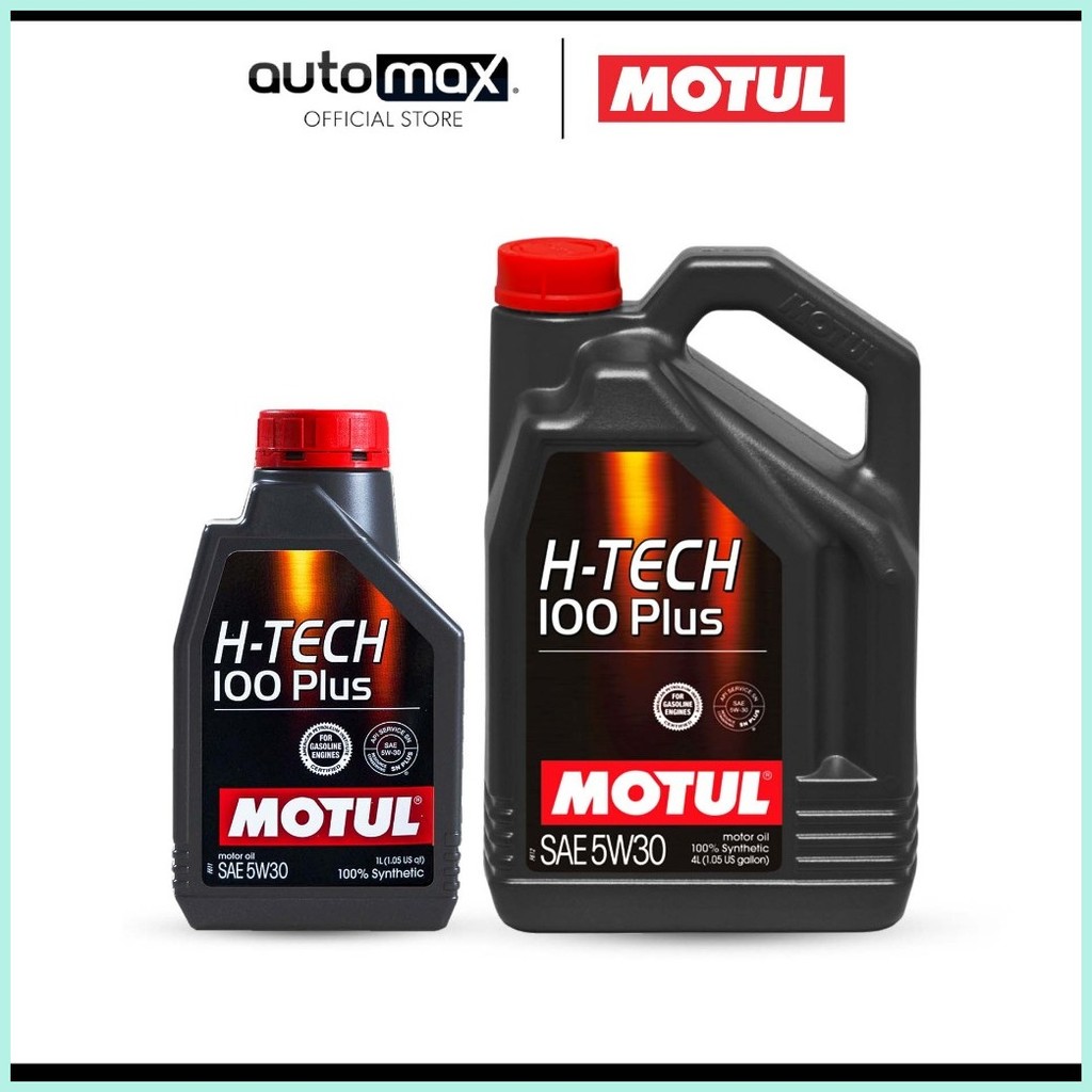MOTUL H-Tech 100 Plus 5W30 100% Fully Synthetic Engine Oil Gasoline ...