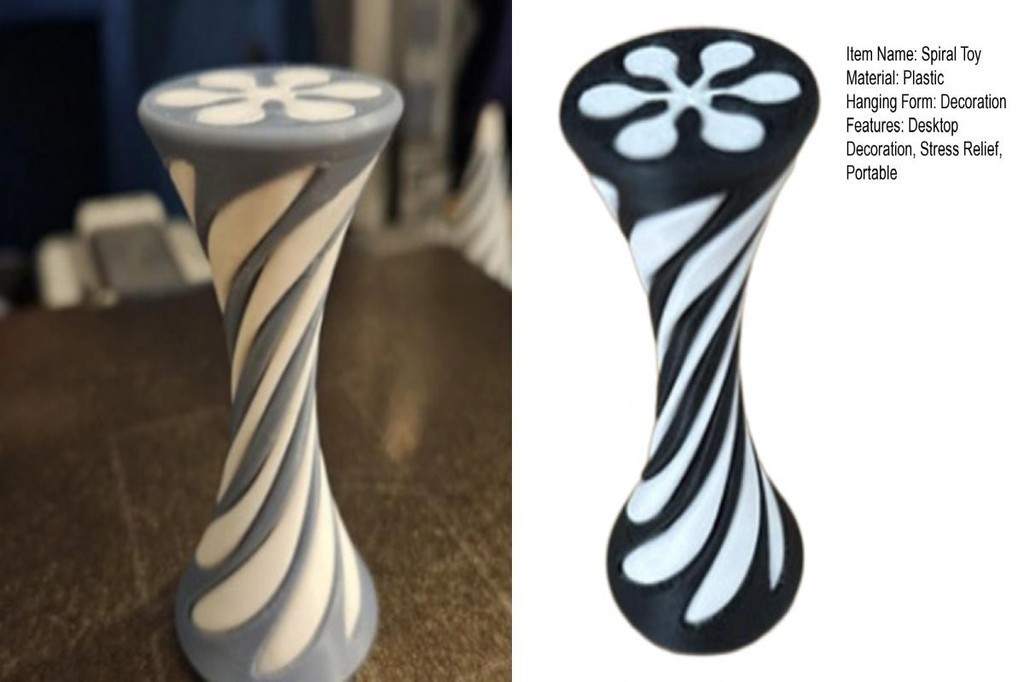 BF Mini Spiral Toy Unique 3d Printed Spiral Toy for Stress Relief ...