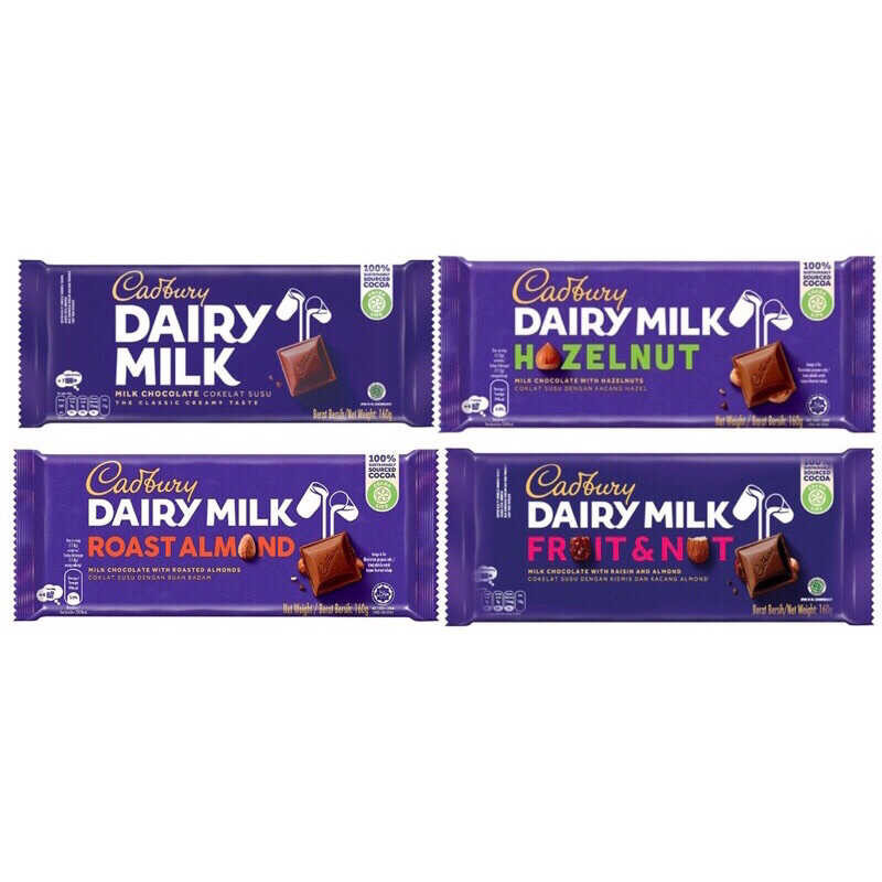 CADBURY Dairy Chocolate Bar 160g | Shopee Philippines