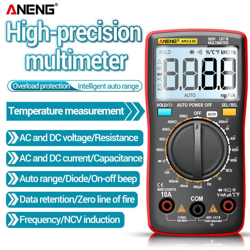 ANG High-Precision Multimeter, Digital Display Ganap Na Awtomatiko ...
