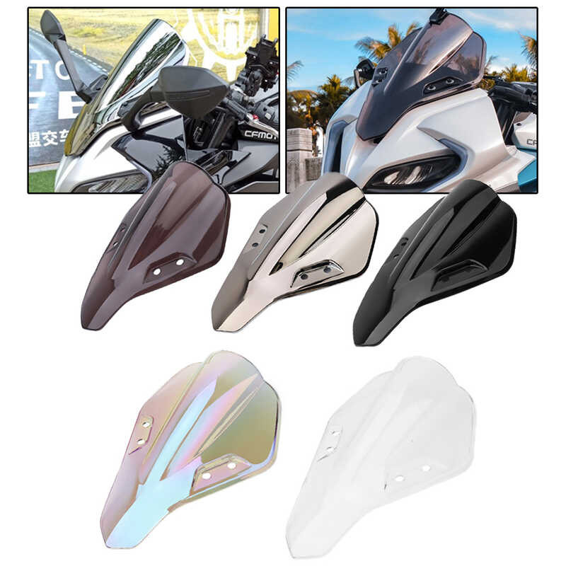 5 Colors Motorcycle Front Windshield Wind Deflectors Windscreens ...
