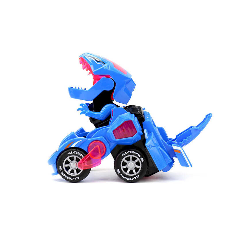 Transforming LED Toy Monster Trucks Automatic Dinosaur Transformation ...