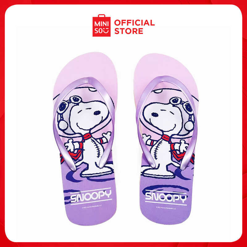 MINISO Snoopy the Little Space Explorer Collection Women's Flip-Flops ...
