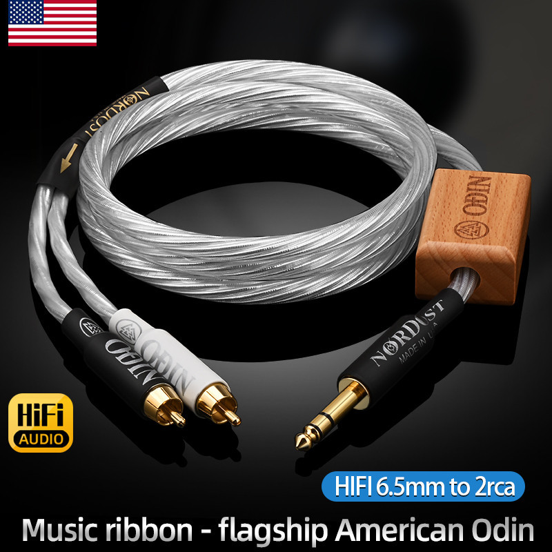 Odin ATAUDIO HiFi 6.5mm TRS to 2RCA Cable High-performance 7N OCC Pure ...