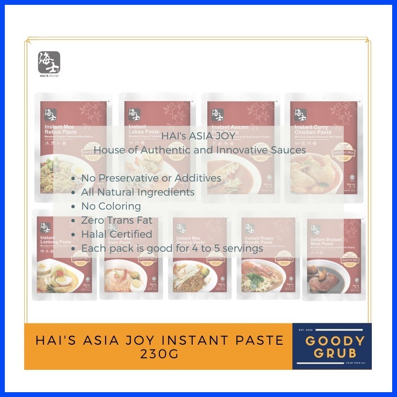 ⭐ ♞Hai's Asia Joy Singapore Instant Paste Sauce 230g | Laksa Curry ...