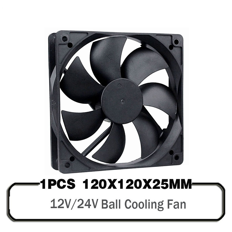 DC 12V 24V 120mm Cooling Fan 12025 120x120x25mm DC Brushless Cooler Fan ...