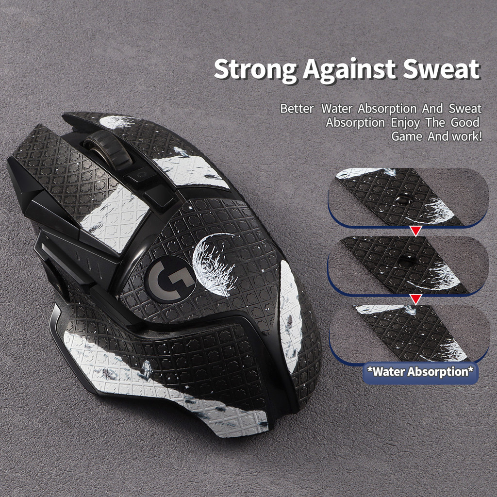 Mouse Grip Tape sticker for Logitech G502X/G502 Hero/G502X Plus/G305/G304/G203/G102 Mouse Anti ...