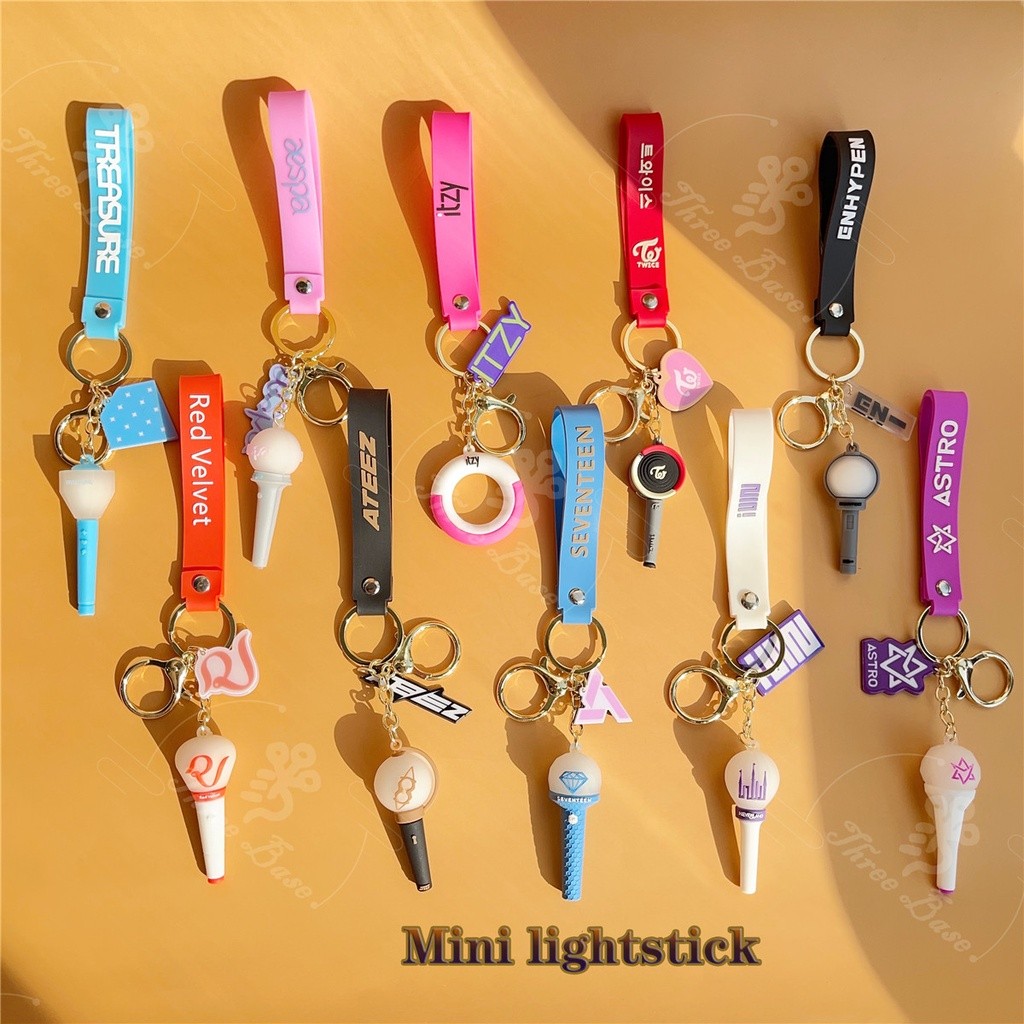 Threebase Keychain Lightstick Korea KPOP BT Bang-tan Lightstick ARMY ...