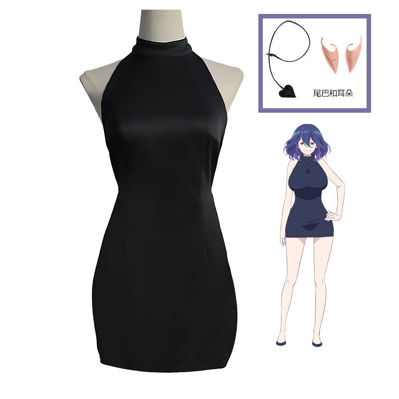 Vermeil in Gold Vermeil Cosplay Costume Black Dress Outfits Women Girls ...