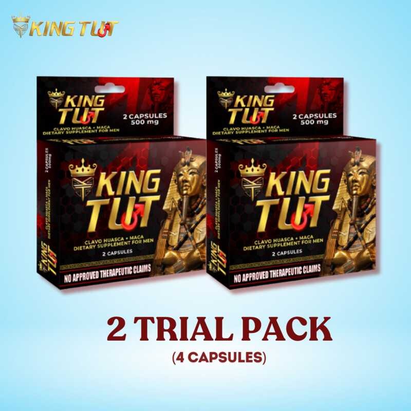 KING COD TUT X2 TRIAL PACK 4 CAPSULES DIETARY FOOD Supplement - PARA ...