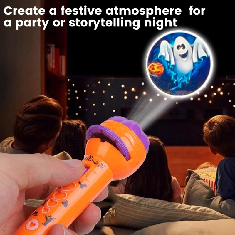 Cartoon Vampire Ghost Pattern Flashlight Projector - Children Kids ...
