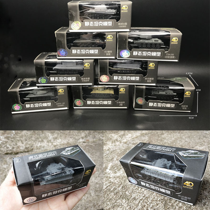 1/144 WWII AMX-30 Tiger Heavy Tank Leopard MBT 4D Finished Kits Mini ...