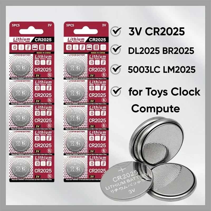 Baterya Ng Pindutan Li-Ion Na 3V Cr2025 Br2025 5003Lc Lm2025 CR 2025 ...