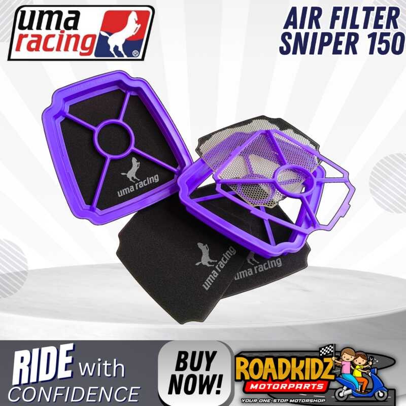 RACING ☥ UMA AIR FILTER FOR MIO I 125, AEROX, NMAX, SNIPER 150,NMAX V2 ...