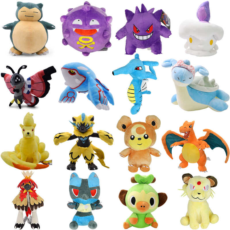 Styles 26 - Gengar Snorlax Charizard Lapras Koffing Zeraora Plush Toys ...