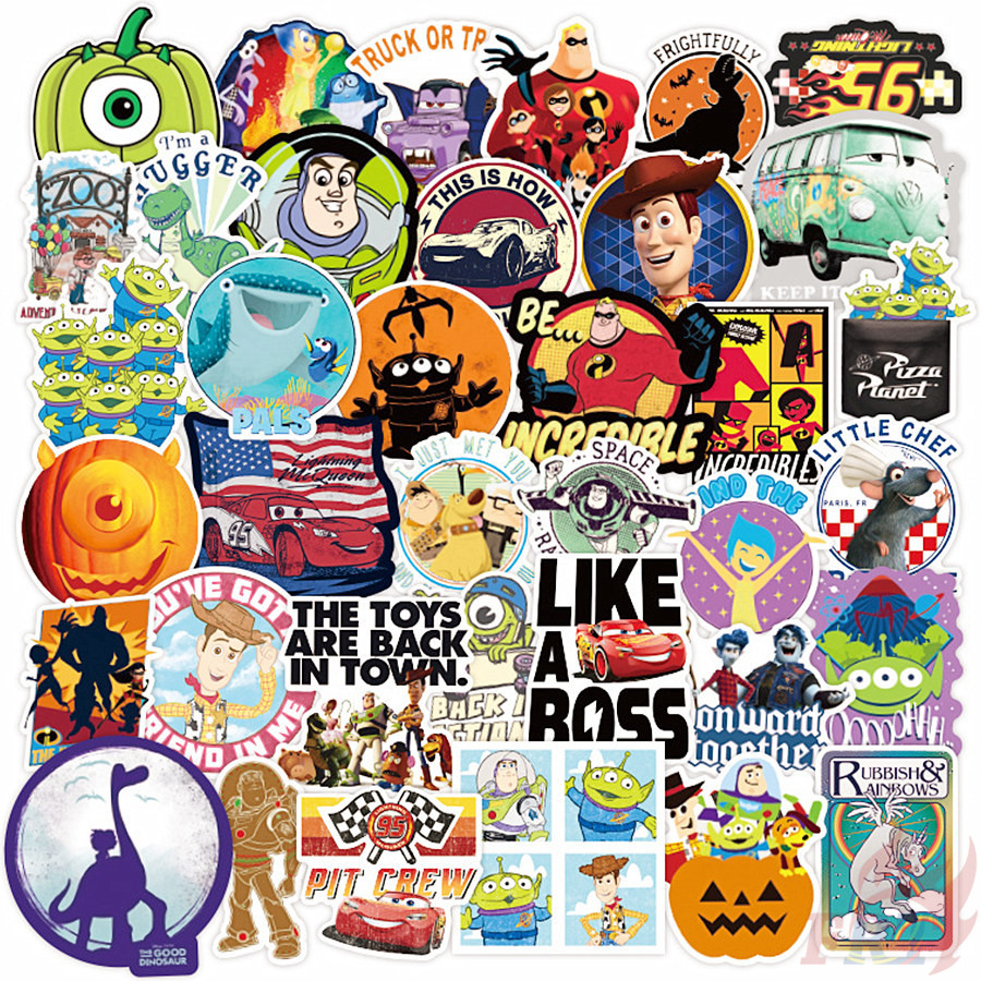 100Pcs/Set Toy Story & The Incredibles & Cars - Pixar Animation Studios ...