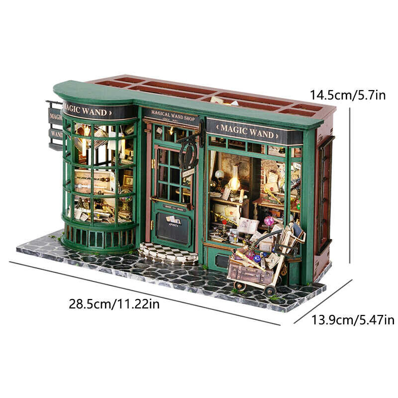 House Magical Miniature Doll DIY Assembly Building Model Kit Production ...