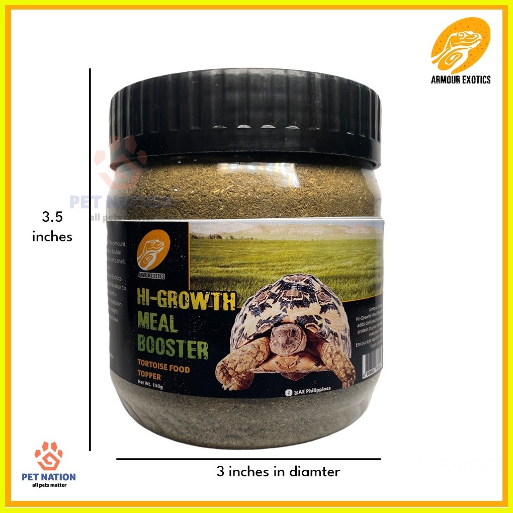 ⭐ Armour Exotics Hi-Growth Meal Topper 150g Tortoise Treat Tortoise ...