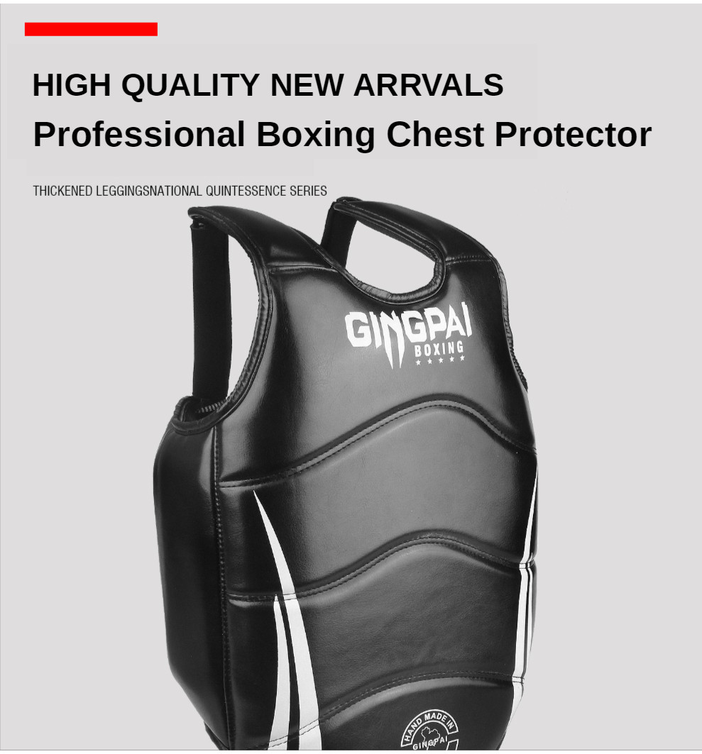 Boxing Chest Guard Kickboxing Body Vest Protector Martial Arts ...