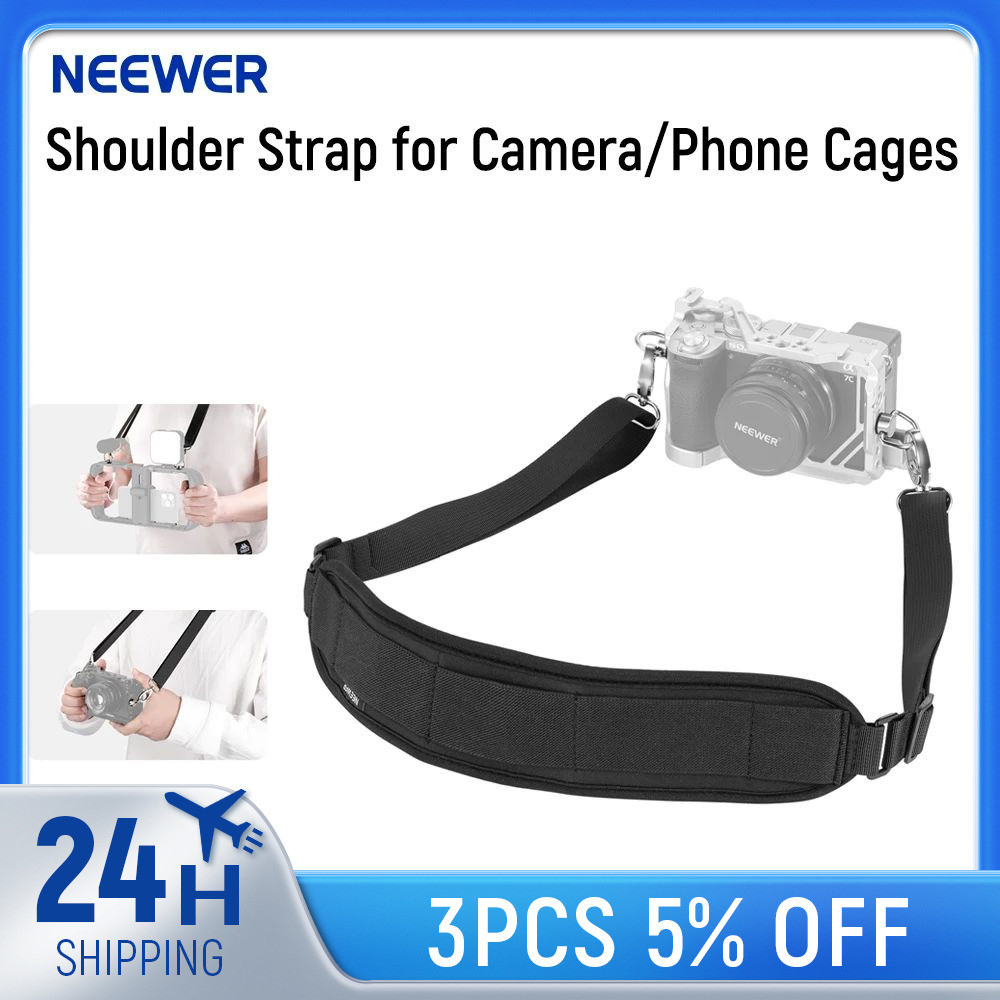 Neewer Shoulder Strap for Phone Cages for iPhone & Camera Cages Two 1/4 ...