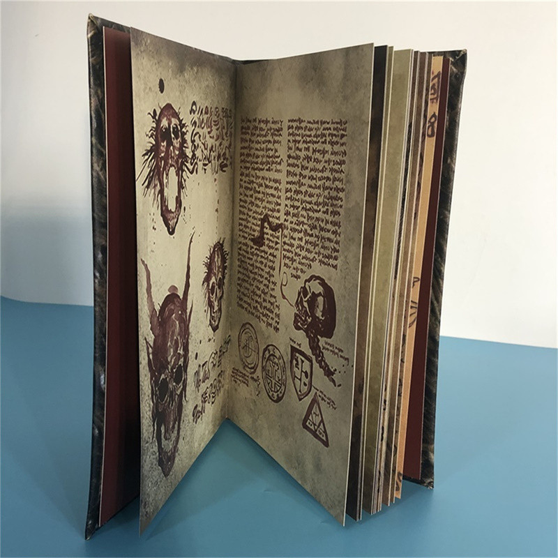 Necronomicon Dark Magic Demon Evil Dead Summon Altar Ceremony Prop Book ...