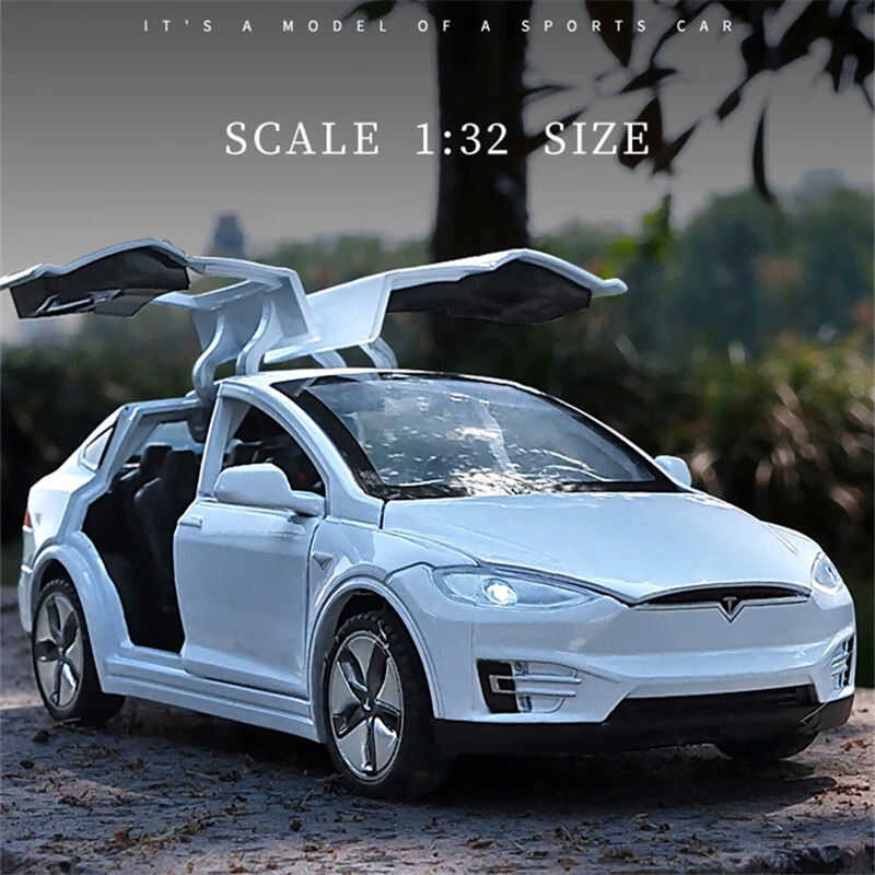 1:32 Tesla Model X Model S Alloy Car Model Diecast Metal Simulation Toy ...