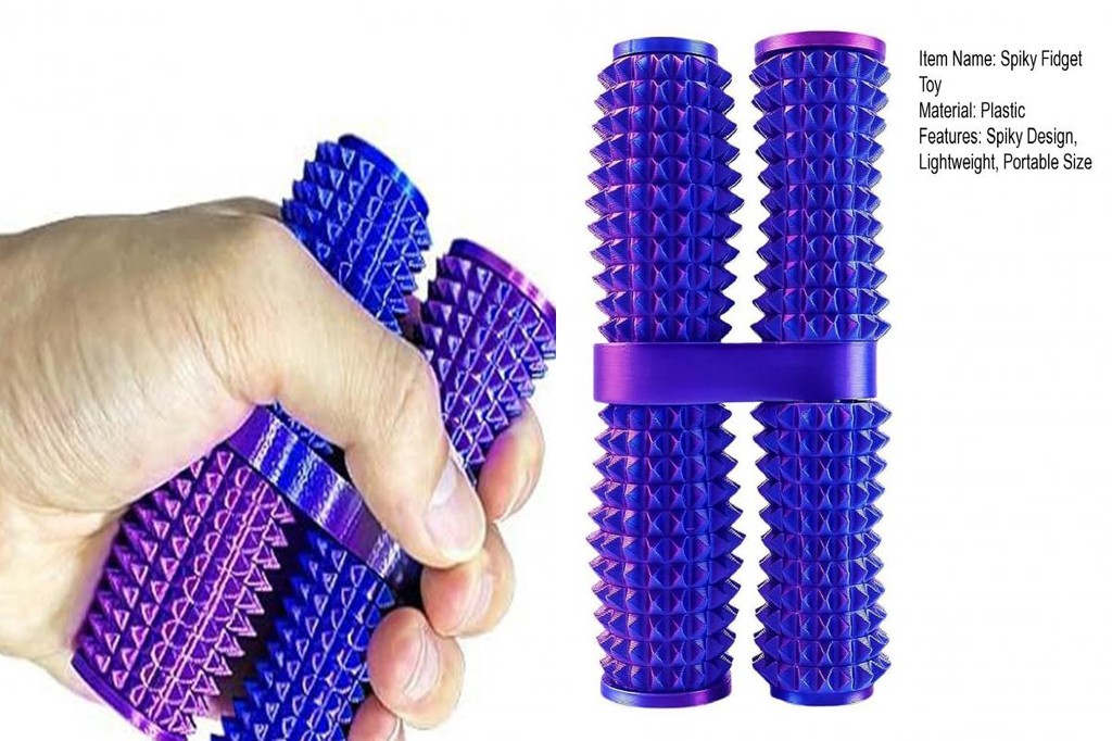 [EY] Spiky Fidget Toy Portable Anxiety Relief Tool Spiky Grippie Stim ...