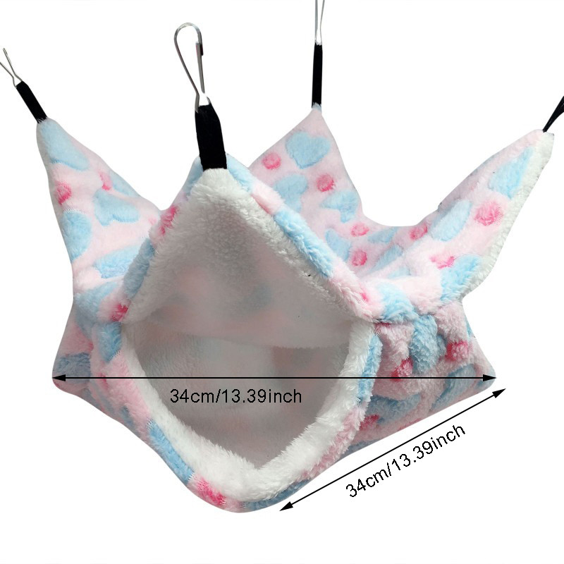 Hamster Hideout Cage Print Fleece Guinea Pig Sugar Glider Sleeping Bed ...