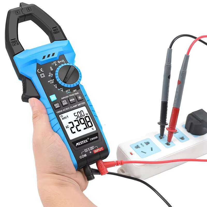 Current Pocket 1000A Digital Multimeter AC/DC 600V/1000V Power Factor ...