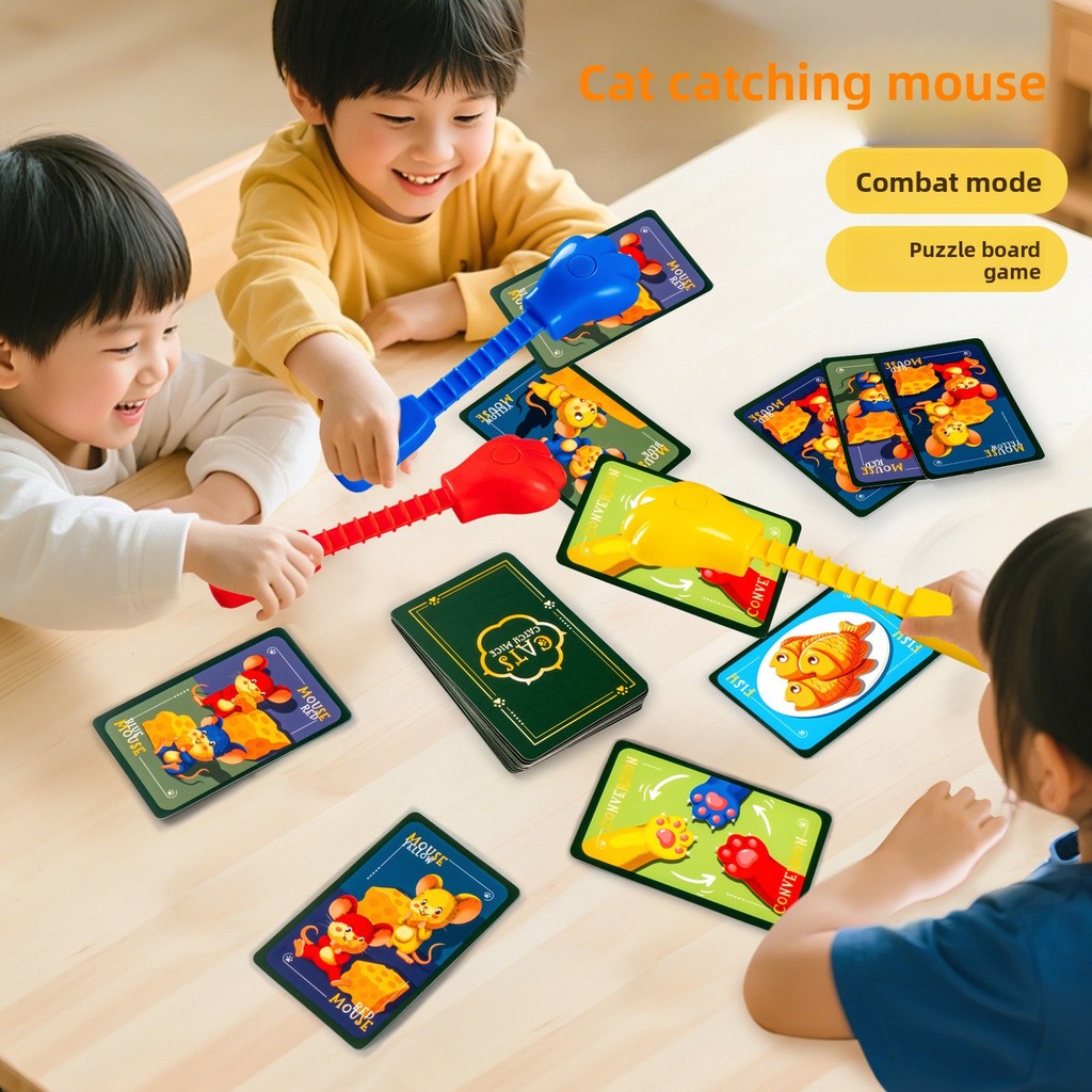 Nonelectric Interactive Puzzle For Kids With Cats Catch Mice Strategy ...