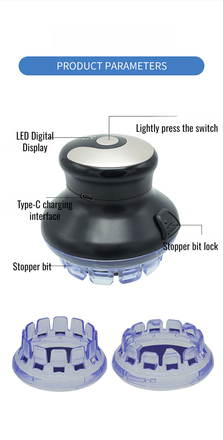 Hair Clippers Full Self-service Assistant Hair Push Shear Shaving Head ...