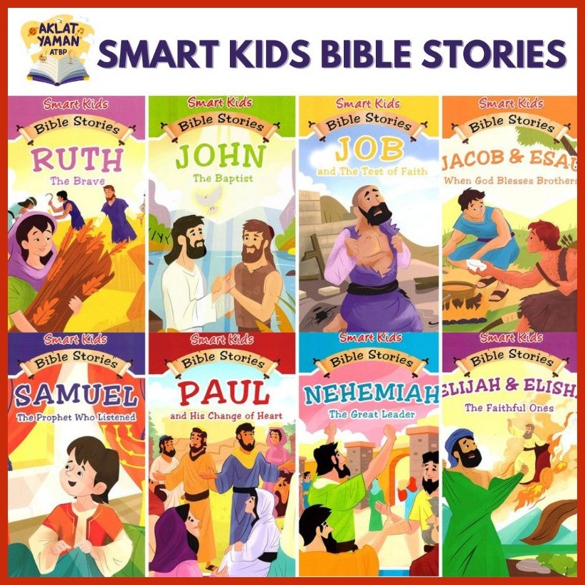 SMART KIDS BIBLE STORIES - Ruth, John, Job, Samuel, Paul, Nehemiah, Elijah & Elisha, Jacob ...