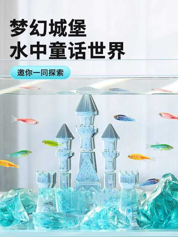 Crystal Castle Fish New Model Living Room Small Desktop Landscaping ...
