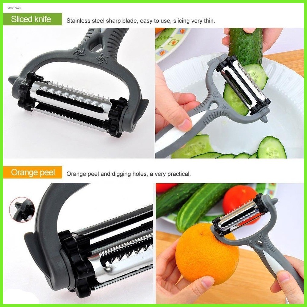 3 in 1 Multifunctional 360 Degree Rotary Stainless Steel Planer Kitchen ...