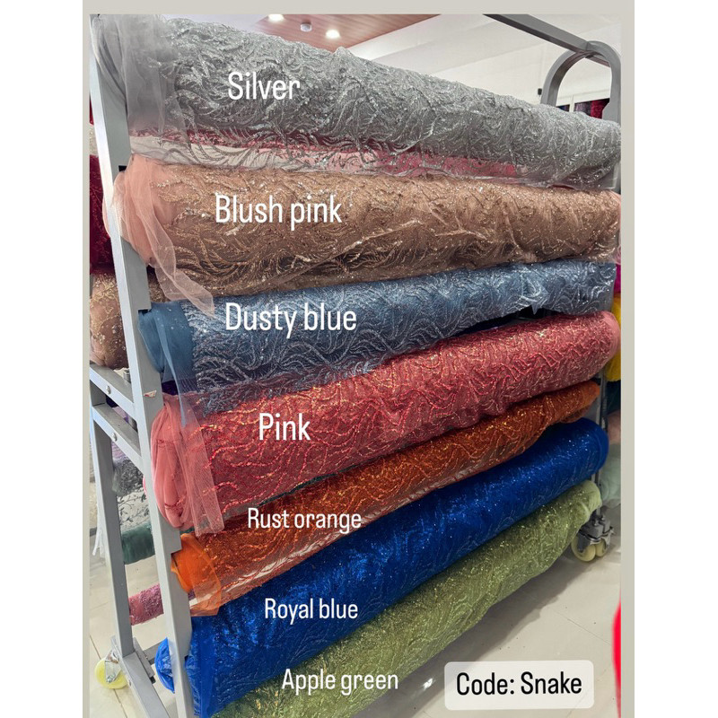 Stone Lace Studded Lace Fabric 60 width ( Batch 2- per yard ) | Shopee ...