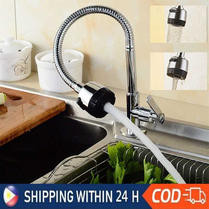Bye, Dirty Corners 360° Rotate Flexible Single Cold Wall Mounted Two ...