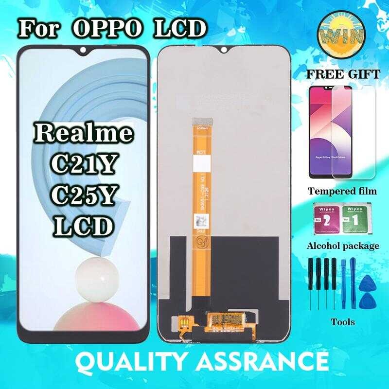 (Cod)For OPPO Realme C21y C25y LCD Display Screen Replace Part C76 Ee6 ...