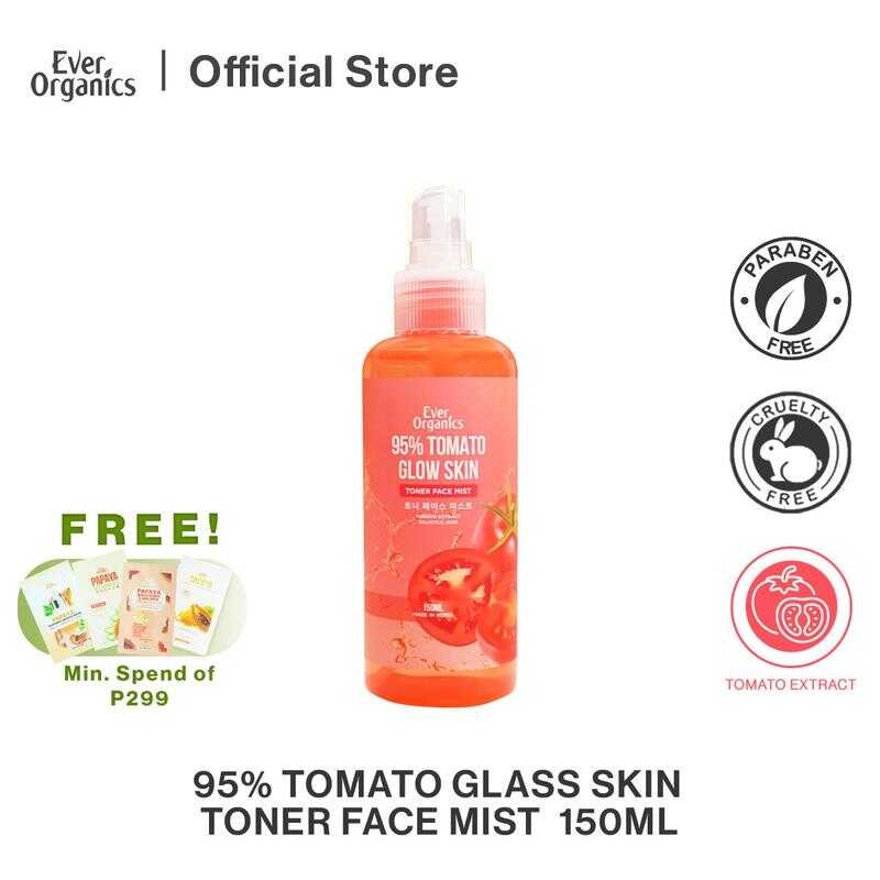 Ever Organics Tomato Glass Skin Toner Face Mist (Moisturizer) | Shopee ...