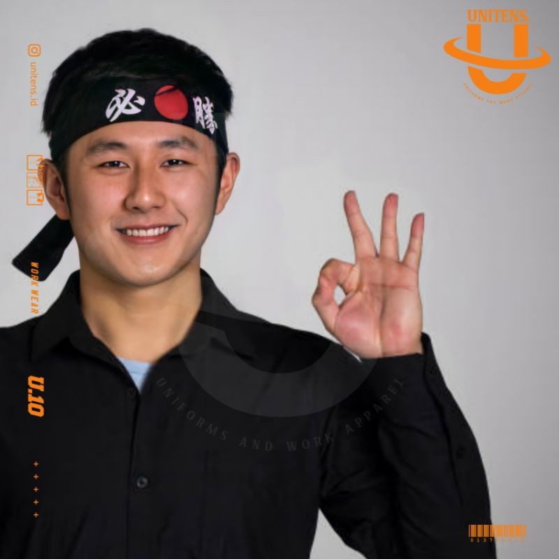 Unitens Ikat Keapla/Headband Japanese Restourant Bar Sushi Sashimi Chef ...