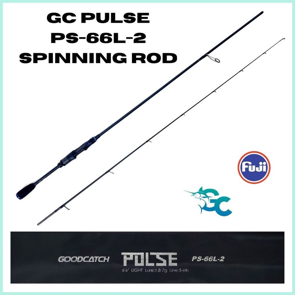 GoodCatch Pulse Light / Medium Light Fishing Spinning Rod | Shopee ...