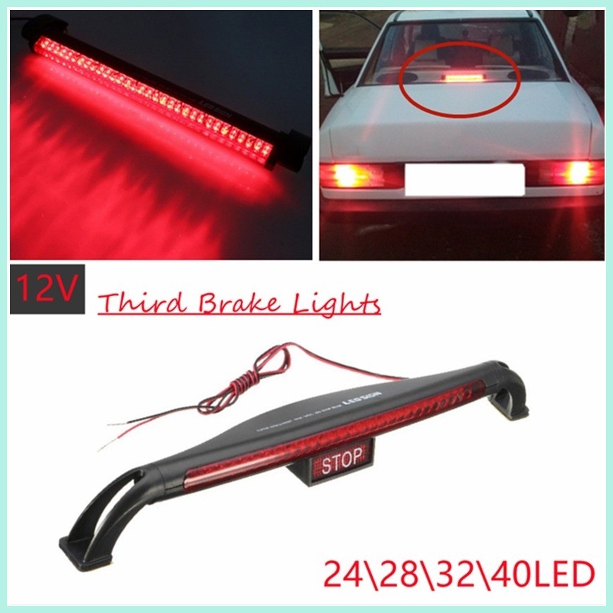 28-LED Auto Brake Light 3RD Rear Tail 12V High Mount Stop Lamp with ...