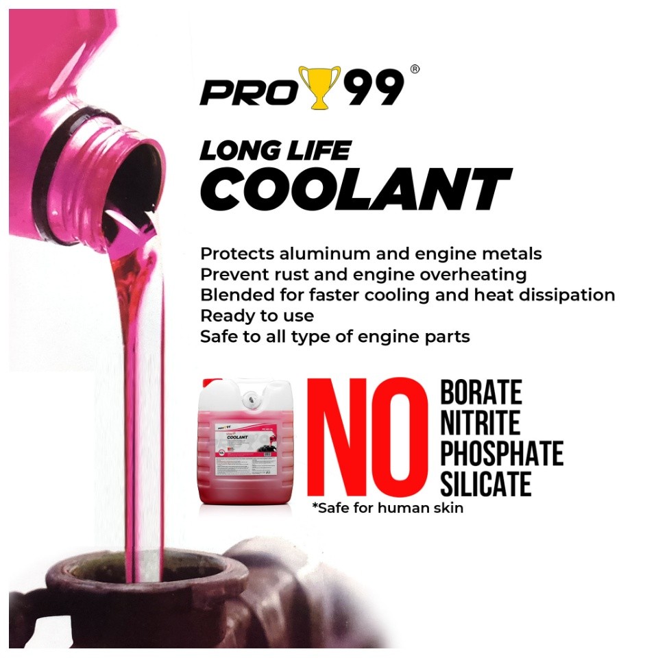 Pro-99 Long Life Coolant Pink - 1L ( 1 Liter ) 2L ( 2 Liters ) 4L ( 4 Liters ) | Shopee Philippines